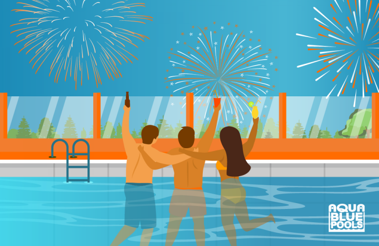 Pool Decorations for Christmas and New Year | Aqua Blue Pools